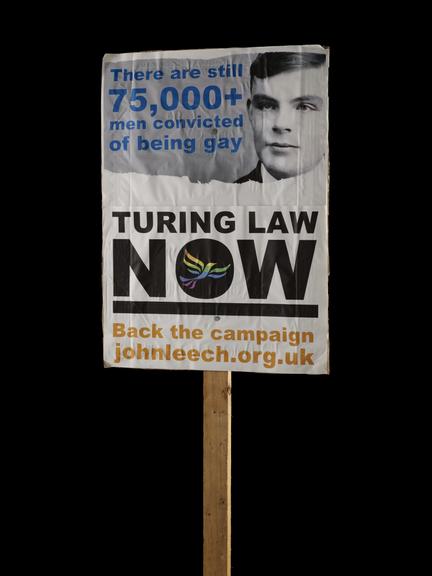 'Turing's Law' campaign placard | Science Museum Group Collection