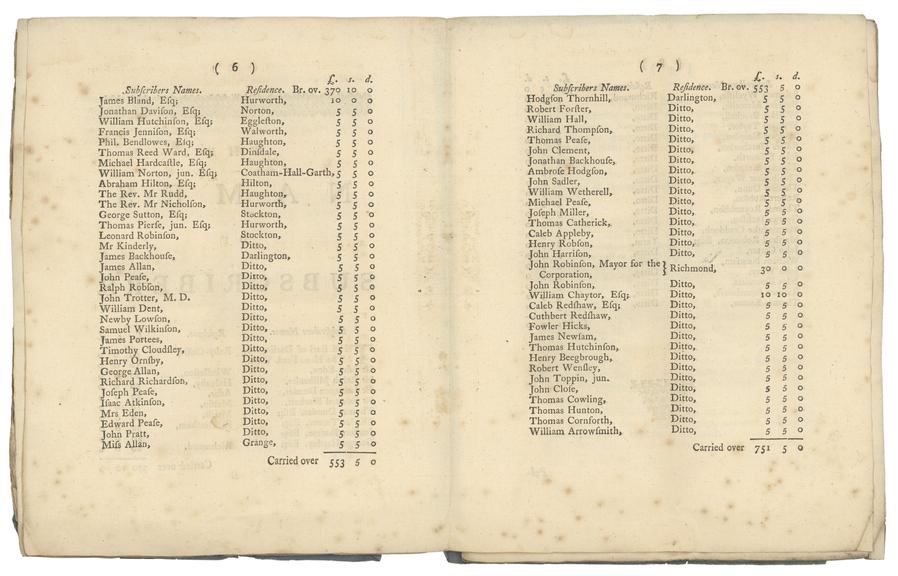 Pamphlet entitled ‘The Report of Mess. Brindley and Whitworth ...