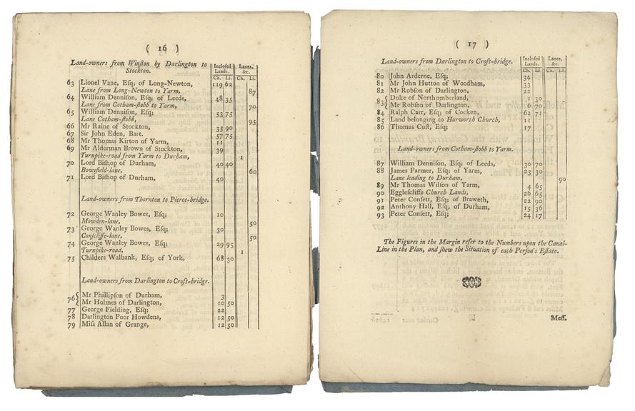 Pamphlet entitled ‘The Report of Mess. Brindley and Whitworth ...