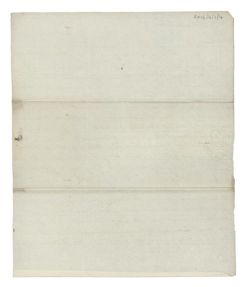 Letter from Leonard Raisbeck, Stockton-upon-Tees to Edward Pease ...