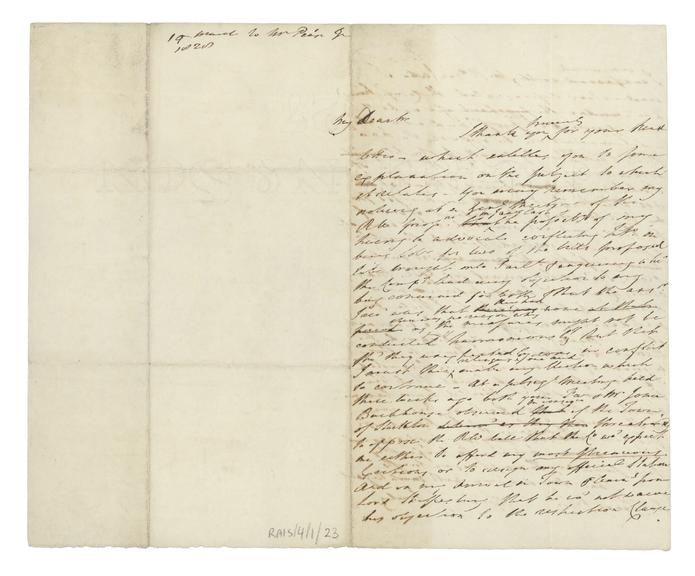 Letter from Leonard Raisbeck to Joseph Pease | Science Museum Group ...