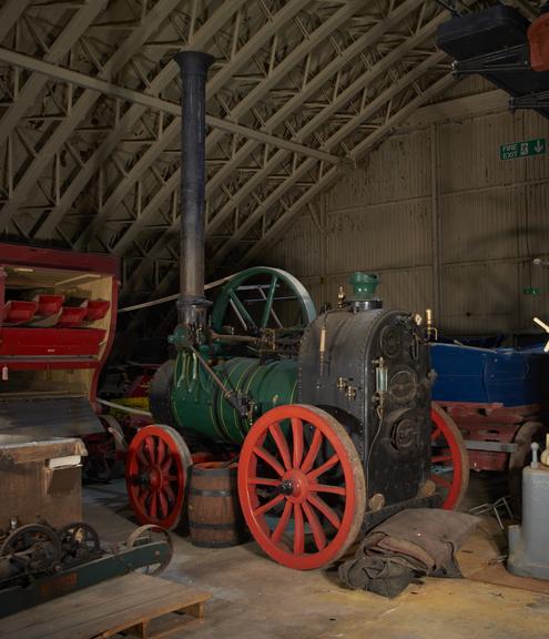 Patent portable steam threshing engine by Richard Hornsby & Sons ...