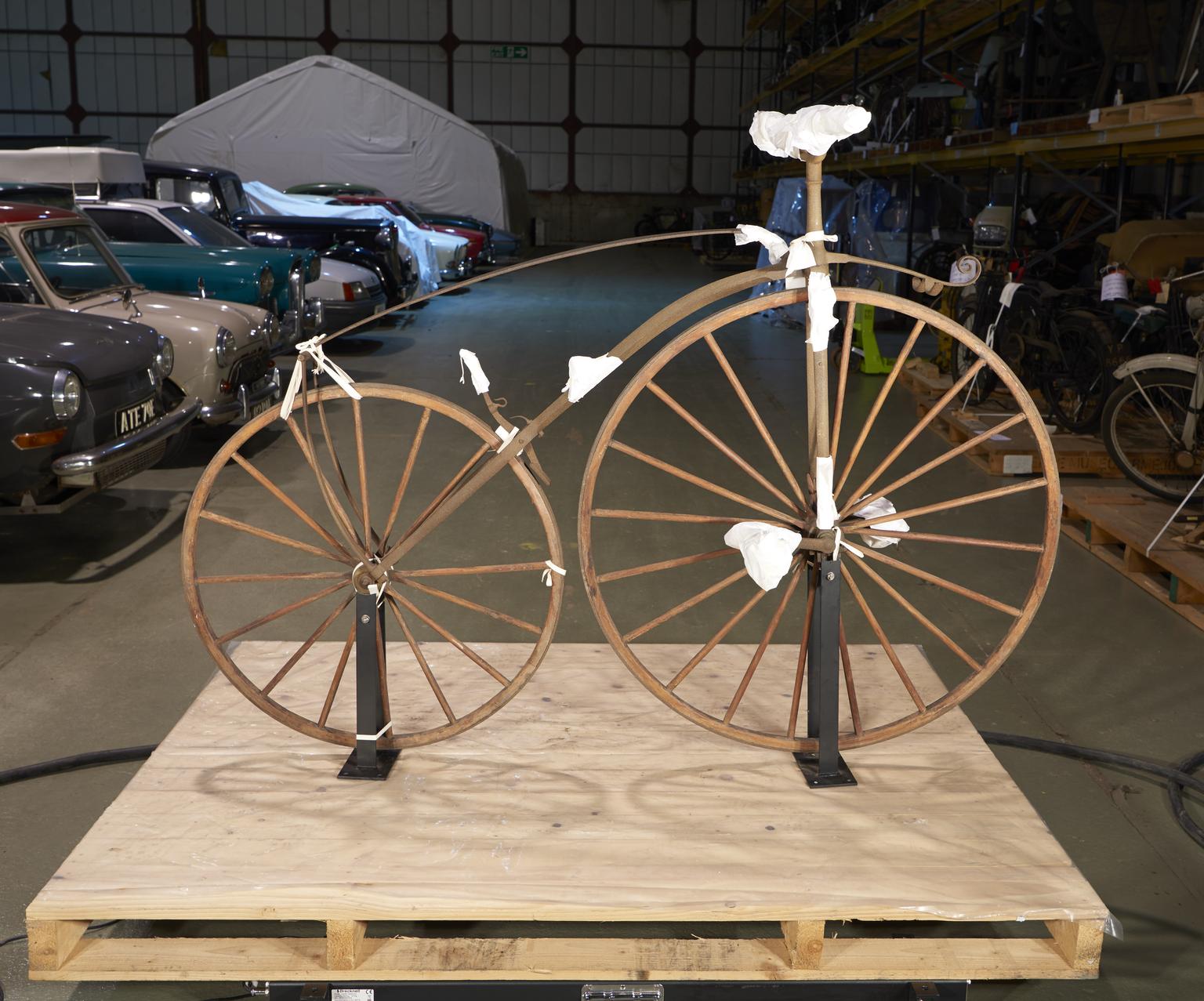 Velocipede Bicycle, Owned and Ridden by James Moore to Win First Formal ...