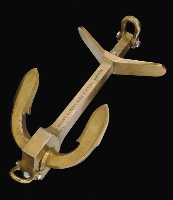 Two models of Martin's self canting anchors (1859) | Science Museum ...