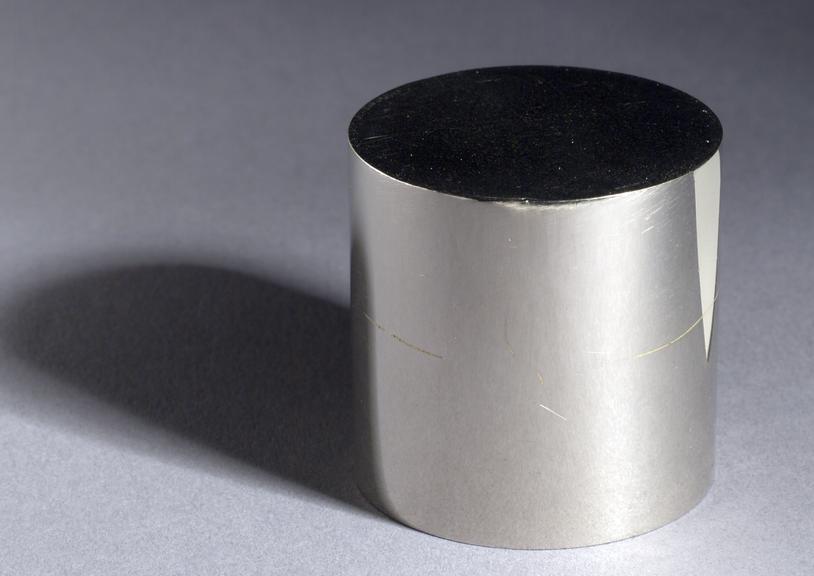 Nickel model of present Standard Kilogramme of platinum | Science ...