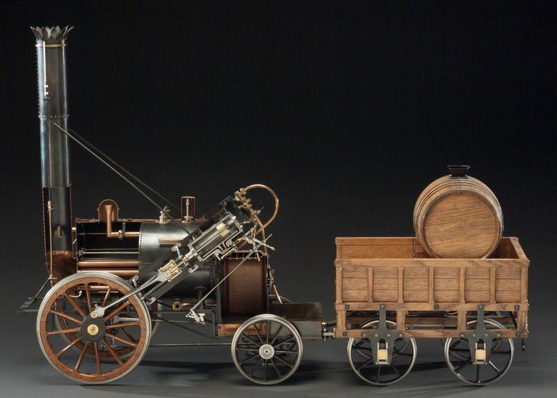 Sectioned conjectural model of 'Rocket' steam locomotive | Science ...