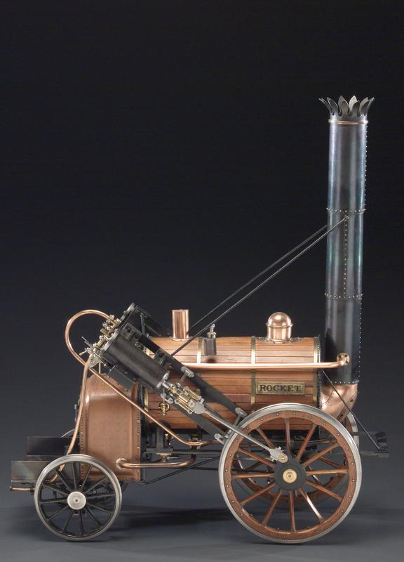 Sectioned conjectural model of 'Rocket' steam locomotive | Science ...