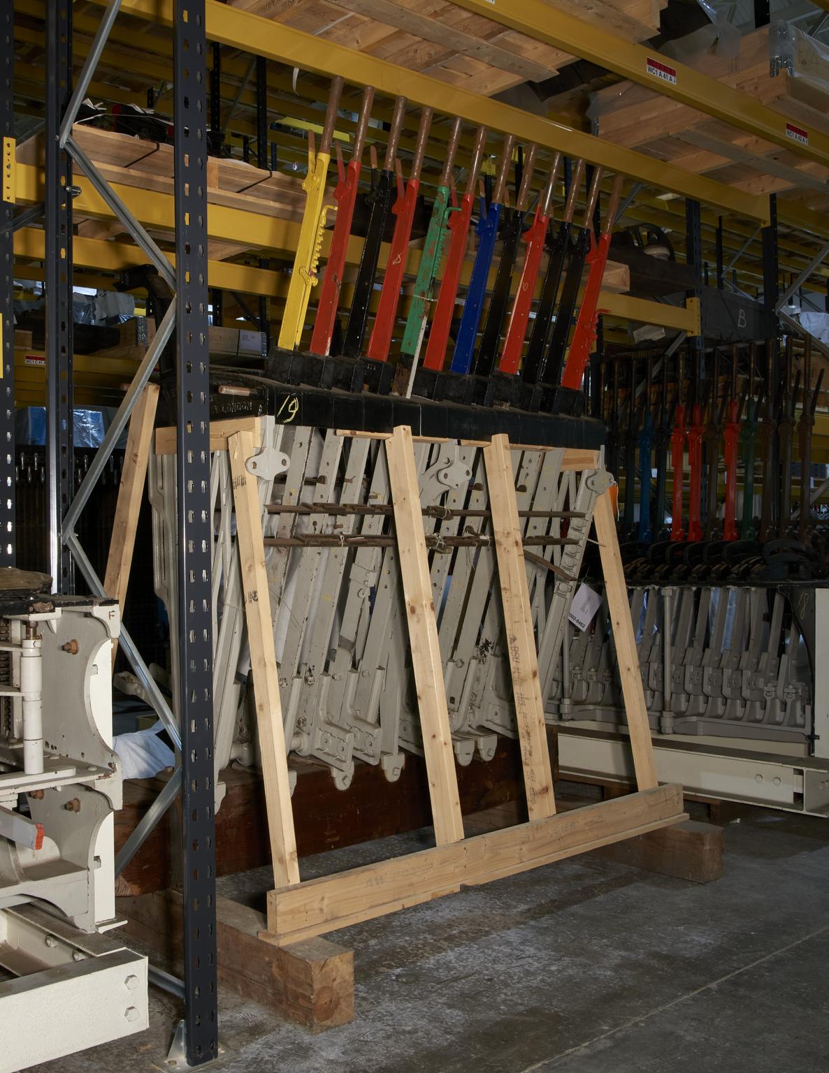 Stevens and Sons 12 Lever Signal Frame | Science Museum Group Collection