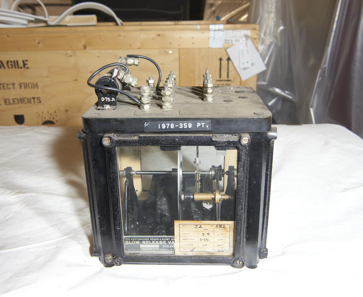 Westinghouse bell-jar signalling relays from Glasgow Underground ...