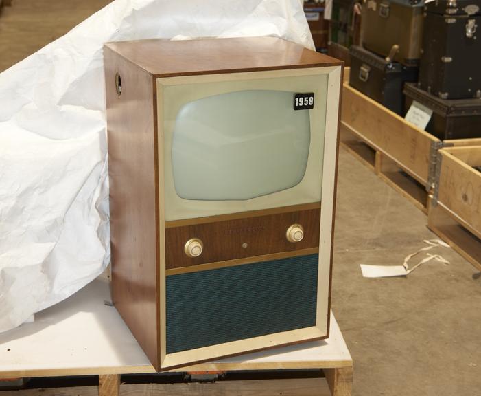 Monochrome Rediffusion table top television receiver, 1962 | Science ...