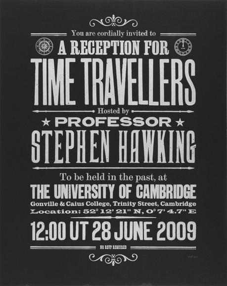 Time Travellers invitation | Science Museum Group Collection