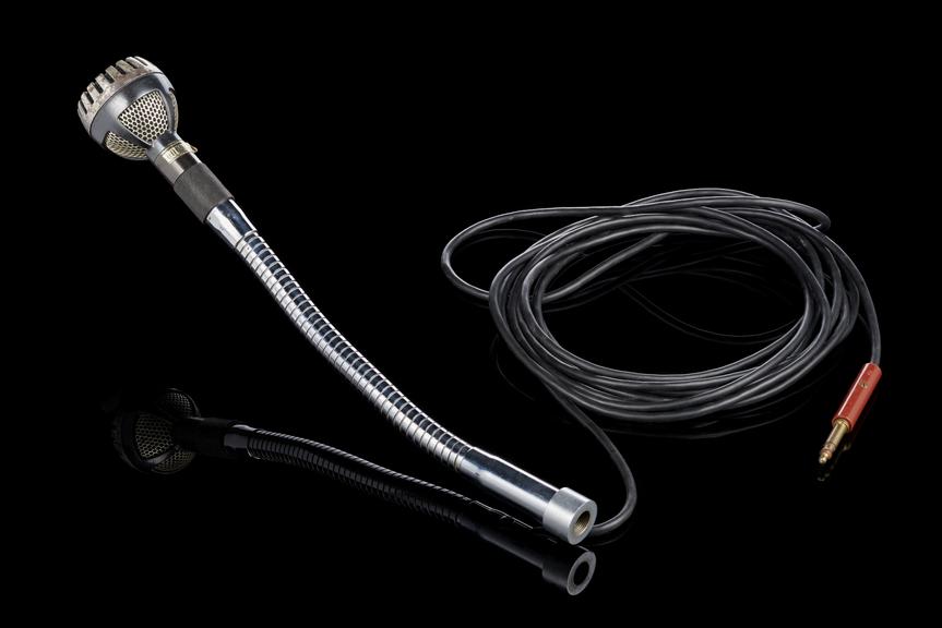 Melodium Bouyer 76A microphone on goosneck | Science Museum Group ...