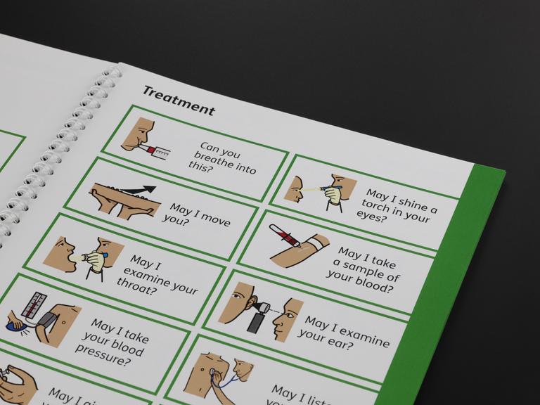 Widgit First Response Communication book | Science Museum Group Collection