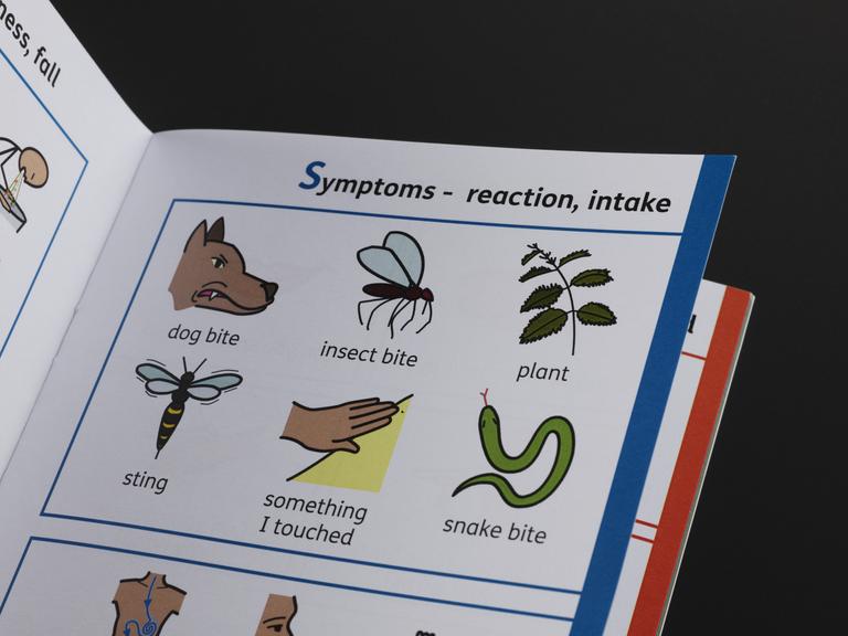 Widgit First Aid Communication book | Science Museum Group Collection