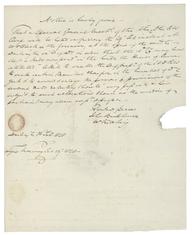 Letter from Edward Pease, John Backhouse and William Kitching to Mr ...