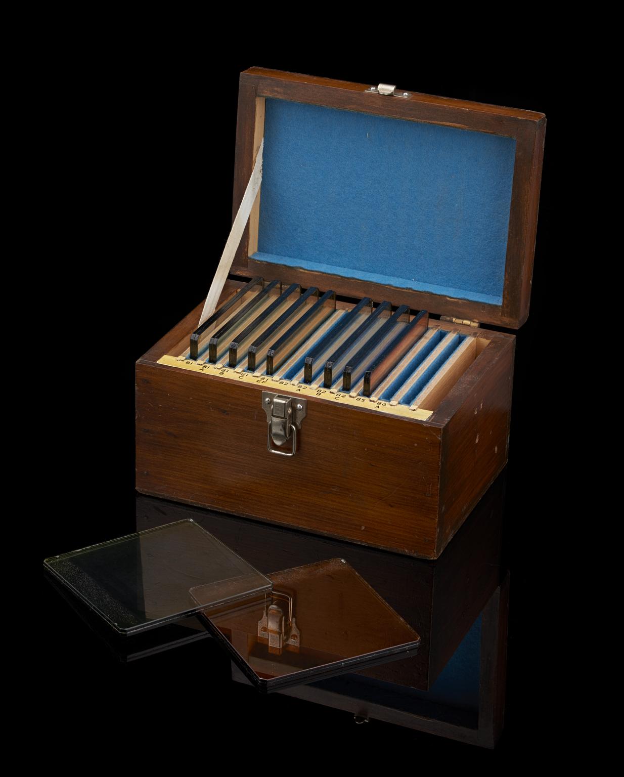 Four boxes of camera filters | Science Museum Group Collection