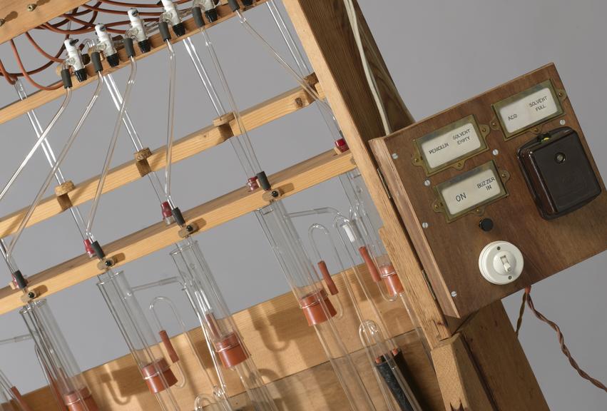 Replica apparatus for the extraction and purification of penicillin ...