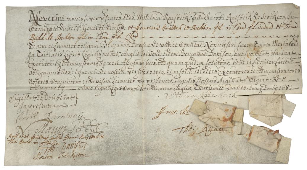 Obligation between Benjamin Davison and William Raisbeck | Science ...