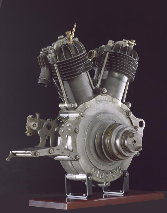 4.5 h.p. 'Minerva' Vee-twin Cylinder Motor Cycle Engine, 1906 | Science ...