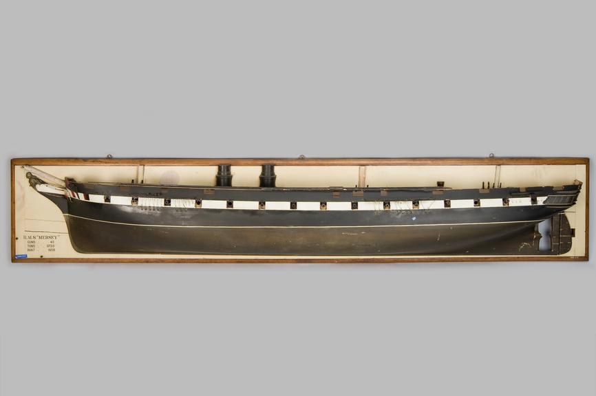 Half block model of H.M.S., "Mersey", 1859 | Science Museum Group ...