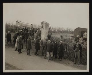 A photographic print of Industry, Agriculture, Tithe War ...