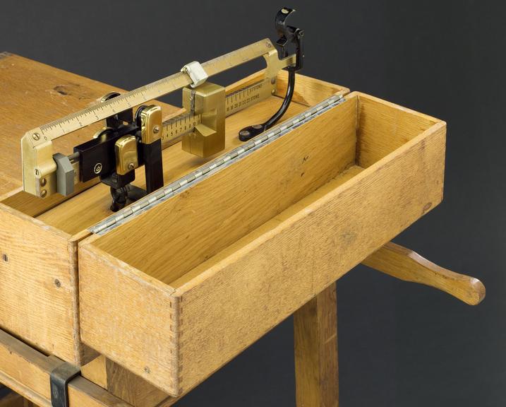 Hospital chair weighing machine on wheels, 'The Weighwell', England ...
