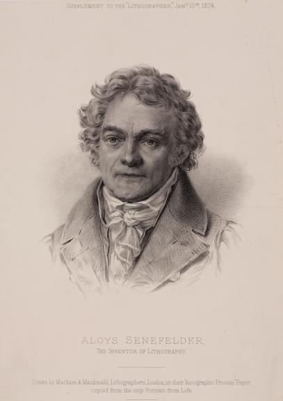Lithograph: "Aloys Senefelder The Inventor of Lithography" | Science ...