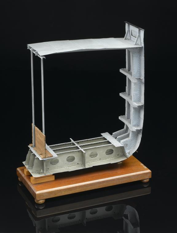 Half section model, of 'Web Frame' ship construction | Science Museum ...