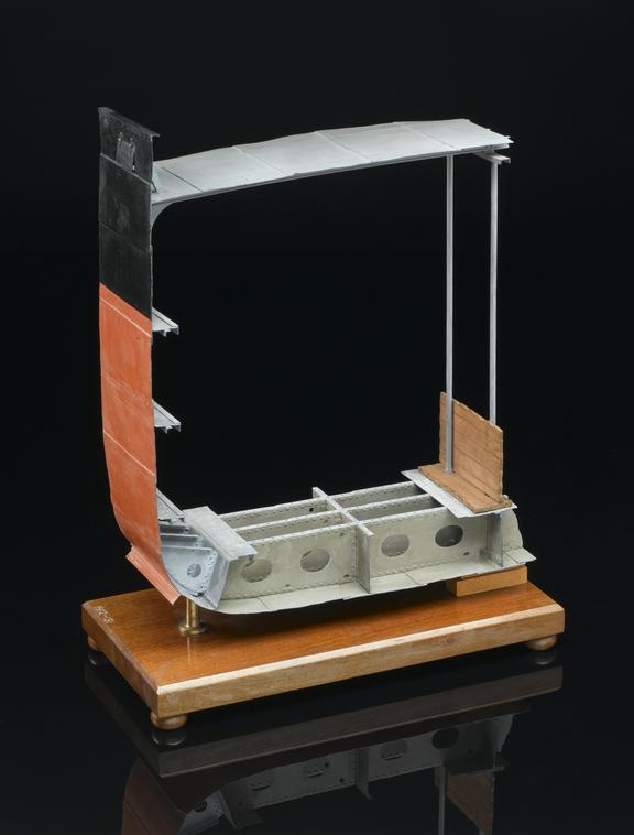 Half section model, of 'Web Frame' ship construction | Science Museum ...