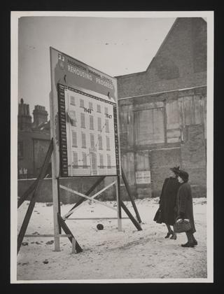 A photographic print of Housing, Post War, Miscellaneous - Figures ...