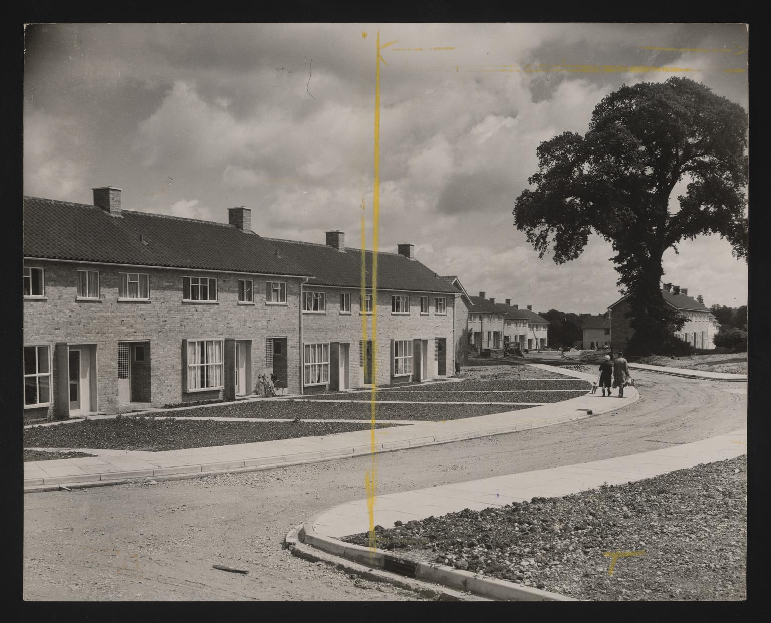 A photographic print of Housing, Post War, Houses - Permanent - Harlow ...