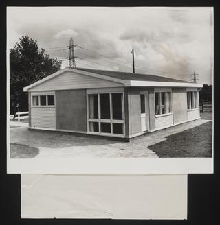 A photographic print of Housing, Post War, Houses - Factory Made ...