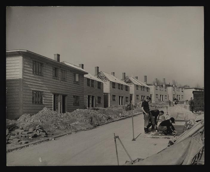 A photographic print of Housing, Post War, Houses - Flats, Maisonettes ...