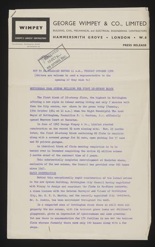 A photographic print of Housing, Post War, Houses - Flats, Maisonettes ...