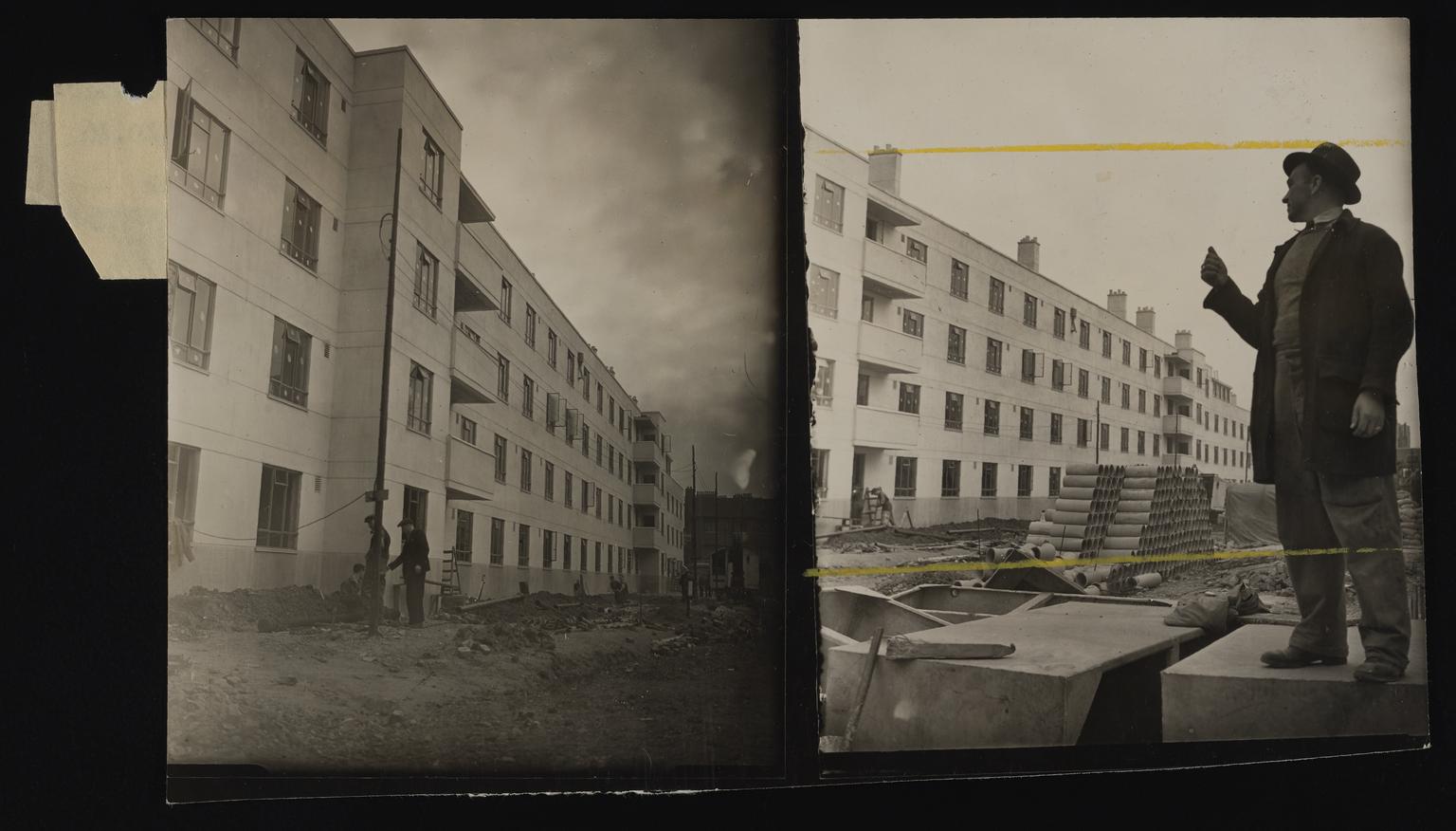 A photographic print of Housing, Post War, Houses - Flats, Maisonettes ...