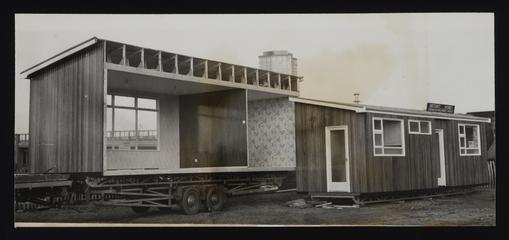A photographic print of Housing, Post War, Houses - Factory Made ...