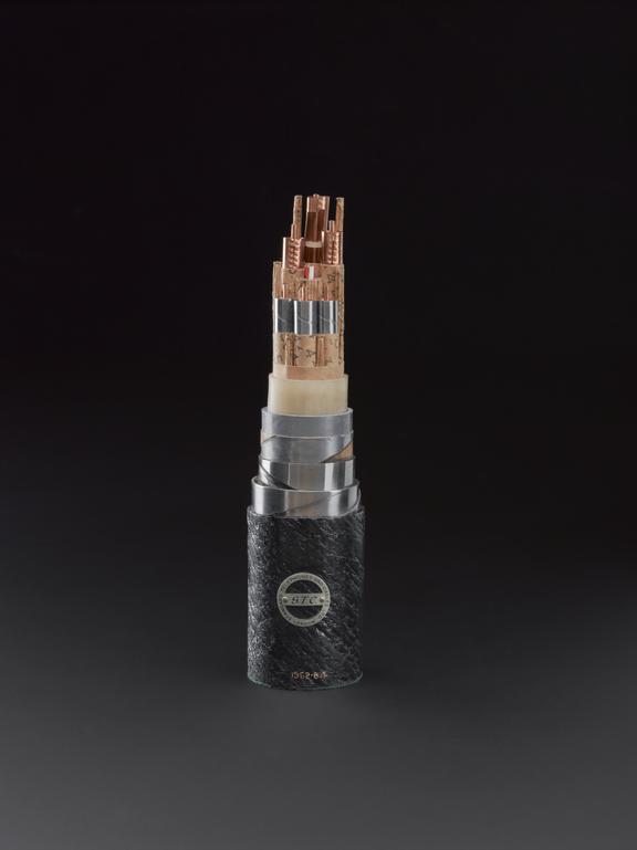 Cable containing six coaxial cores plus interstice, 1880-1962 | Science ...