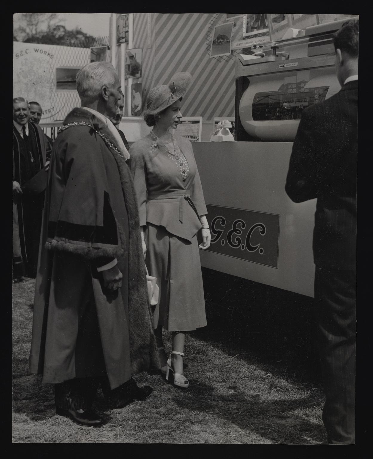 A photographic print of Princess Elizabeth & Duke of Edinburgh, Visit ...