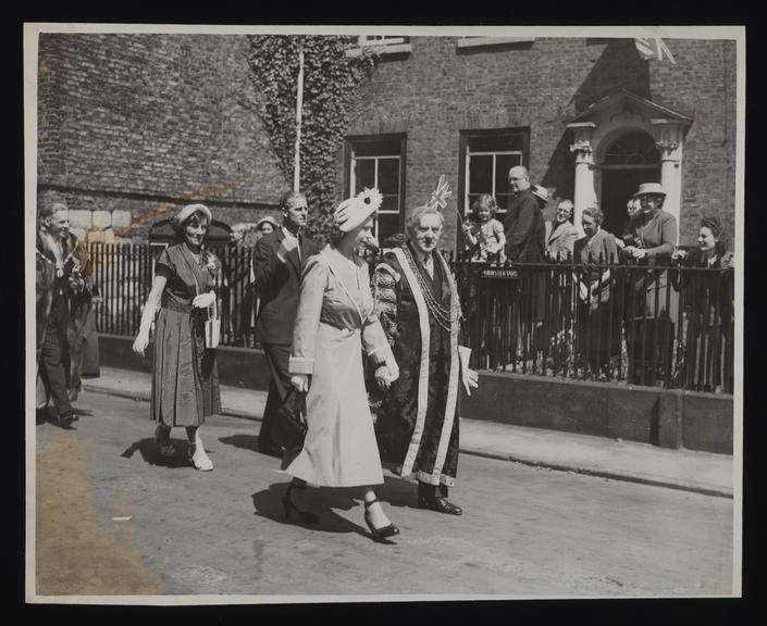 A photographic print of Princess Elizabeth & Duke of Edinburgh, Visit ...