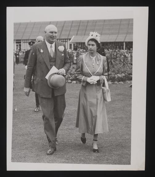 A photographic print of Princess Elizabeth & Duke of Edinburgh, Visit ...