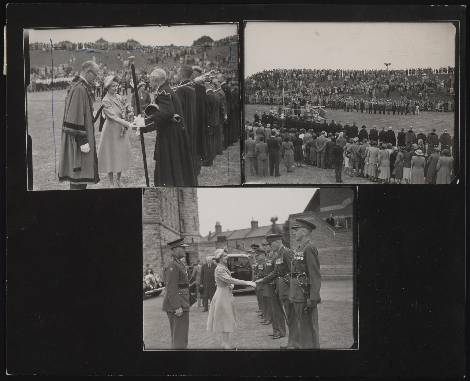A photographic print of Queen Elizabeth II, Visit to West Country, 1952 ...