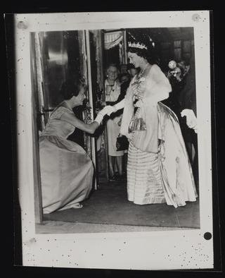 A photographic print of Queen Elizabeth II and Duke of Edinburgh ...