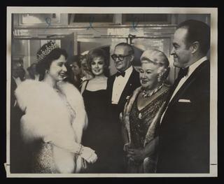 A photographic print of Queen Elizabeth II, Royal Variety Show, October ...