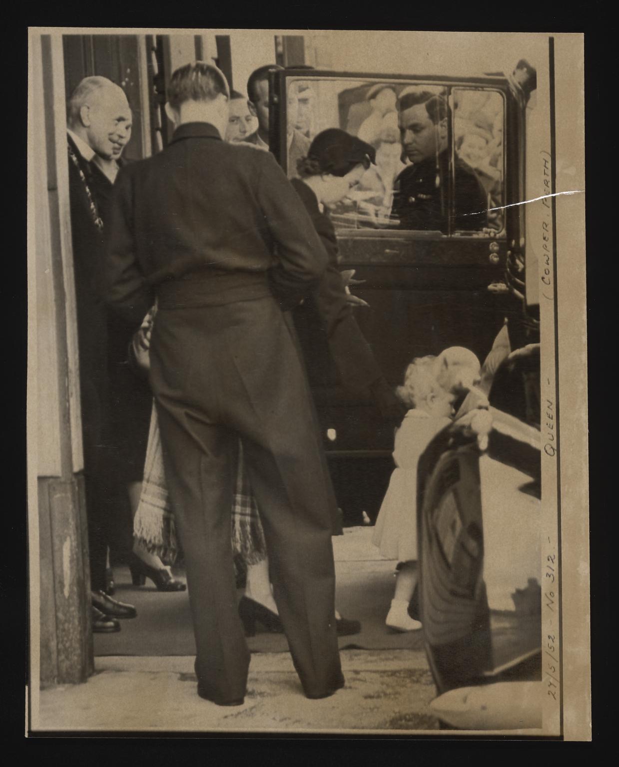 A photographic print of Queen Elizabeth II and Prince Philip, Visits to ...
