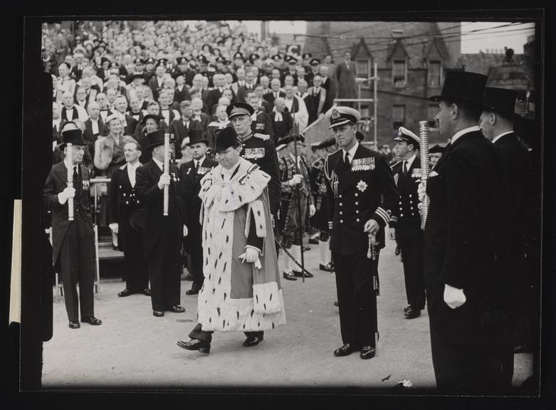A photographic print of Queen Elizabeth II and Prince Philip, 1952 ...