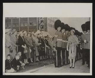 A photographic print of Queen Elizabeth II and Duke of Edinburgh, Visit ...
