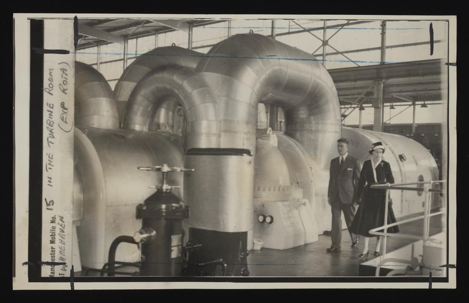 A photographic print of Queen Elizabeth II, Opens Worlds First Atomic ...