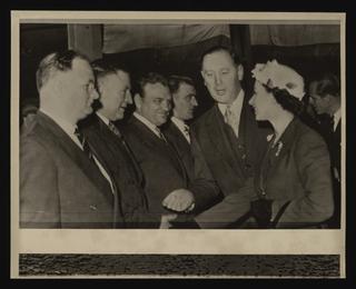 A photographic print of Queen Elizabeth II and Duke of Edinburgh, Visit ...