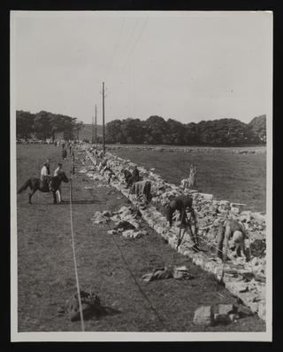 A photographic print of Industry, Agriculture, Hedging, Hurding, etc ...