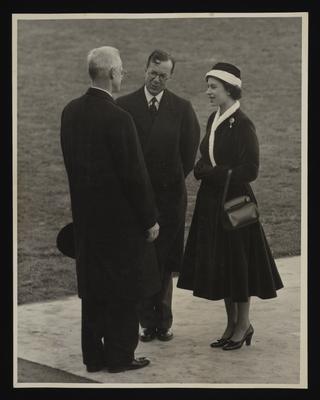 A photographic print of Queen Elizabeth II, Opens Worlds First Atomic ...